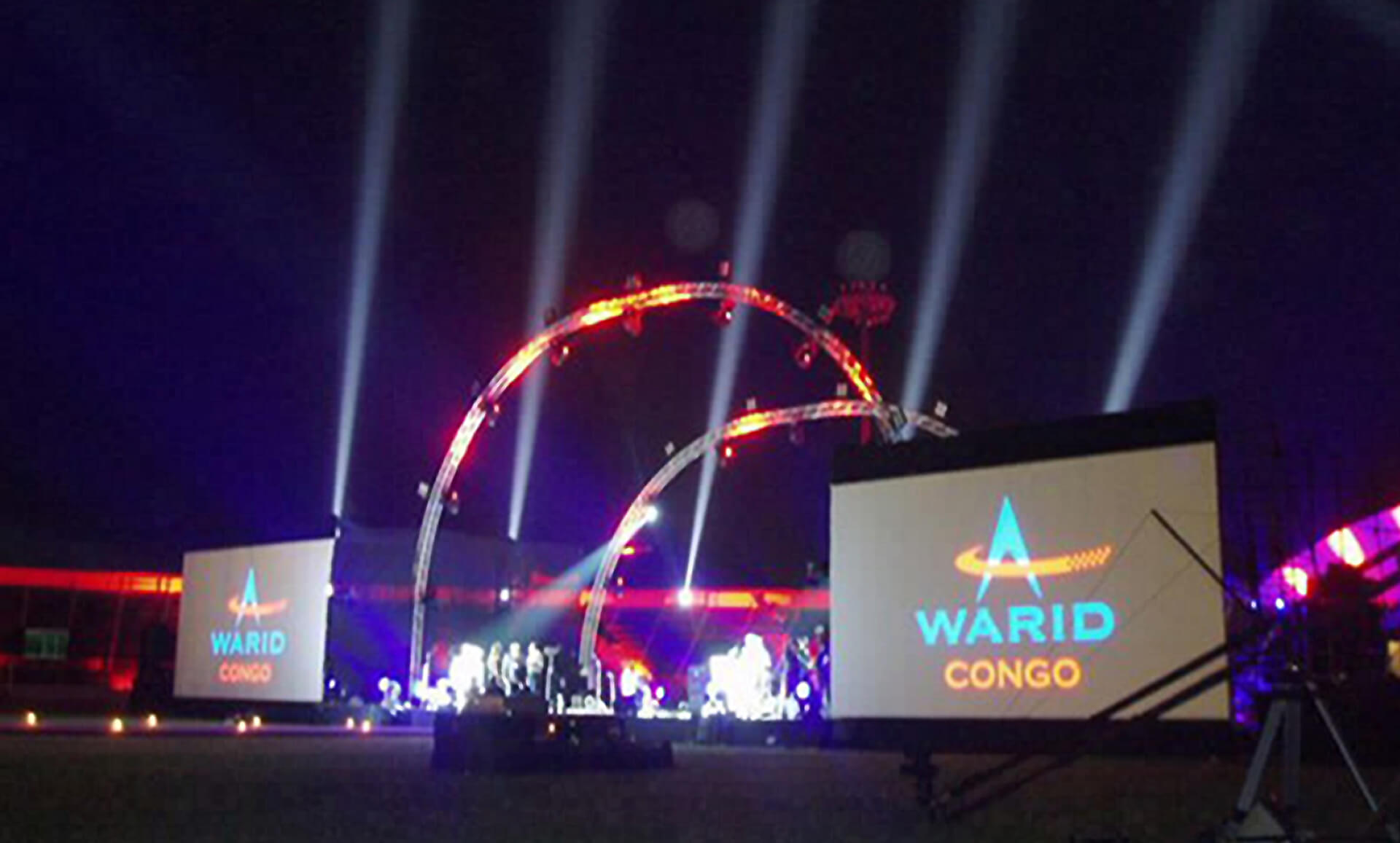 Warid Launch Congo - Arts Outdoor Lighting Multimedia and Drones