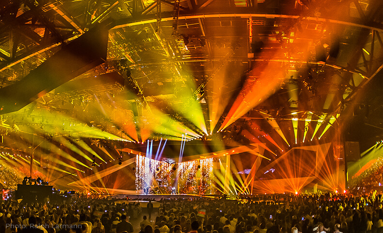 Impressive light show for Eurovision Song Contest - AO Technology