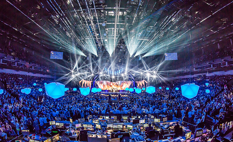 Impressive light show for Eurovision Song Contest - AO Technology