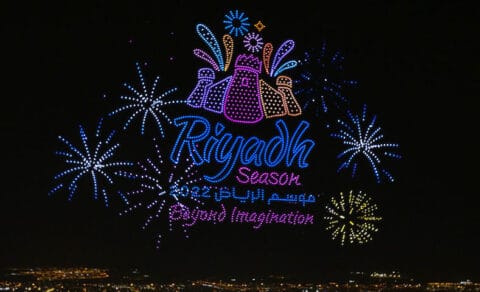 Drone light shows for unique events by AO Drones