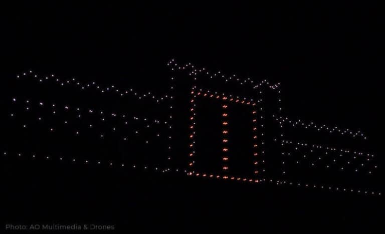 Kuwait National Day celebration with drone show - AO Drones