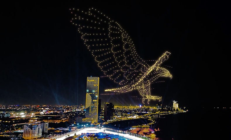 Formula 1 Jeddah drone show - AO Multimedia & Drones