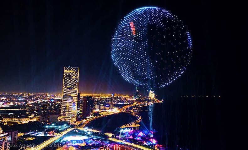 Formula 1 Jeddah drone show - AO Multimedia & Drones