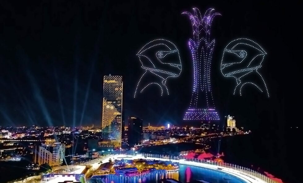 Drone show for Formula 1 in Jeddah - AO Drones