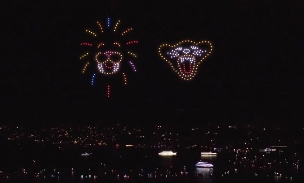 EWZ drone show for Züri Fäscht by AO Drones - Arts Outdoor Lighting ...