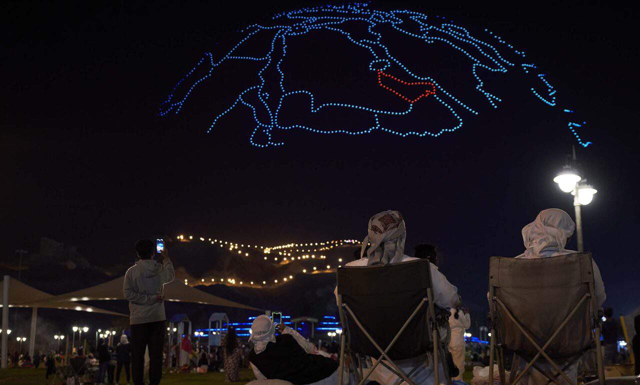 Drone show for National Day in Al Ain - AO Drones